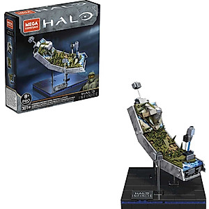 MEGA Halo Infinite Toy Building Set, Forerunner Ring Installation with 301 Pieces and Accessories, 5 Inches Tall, for Collectors