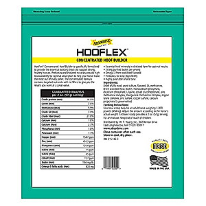 Absorbine Hooflex Concentrated Hoof Builder Supplement Pellets, 11lb Bag / 90 Day Supply