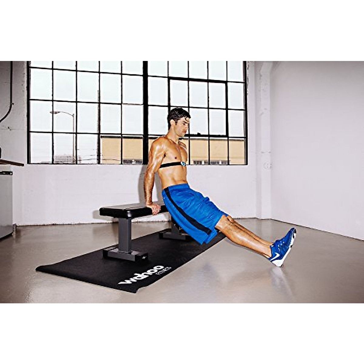 Wahoo KICKR MAT All-Purpose Noise Insulating Exercise Floor Mat for Indoor Cycling Trainers, Stationary/Spin Bikes, Yoga, Cross Training