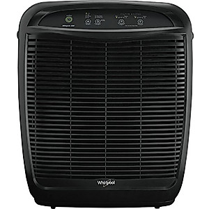 Whirlpool WP500B WP500 Whispure Air Purifier – 490 sq ft Filtration with True HEPA and Carbon Pre-Filter 8171434K, 1183054K. Compact Odor Allergen Eliminator (WP500B-Slate, Large, Slate Black