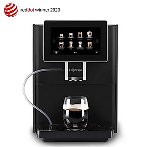 Hipresso Super Fully Automatic Espresso Coffee Machine-7" HD TFT Touchscreen with Milk Frother 19 Bar Pressure