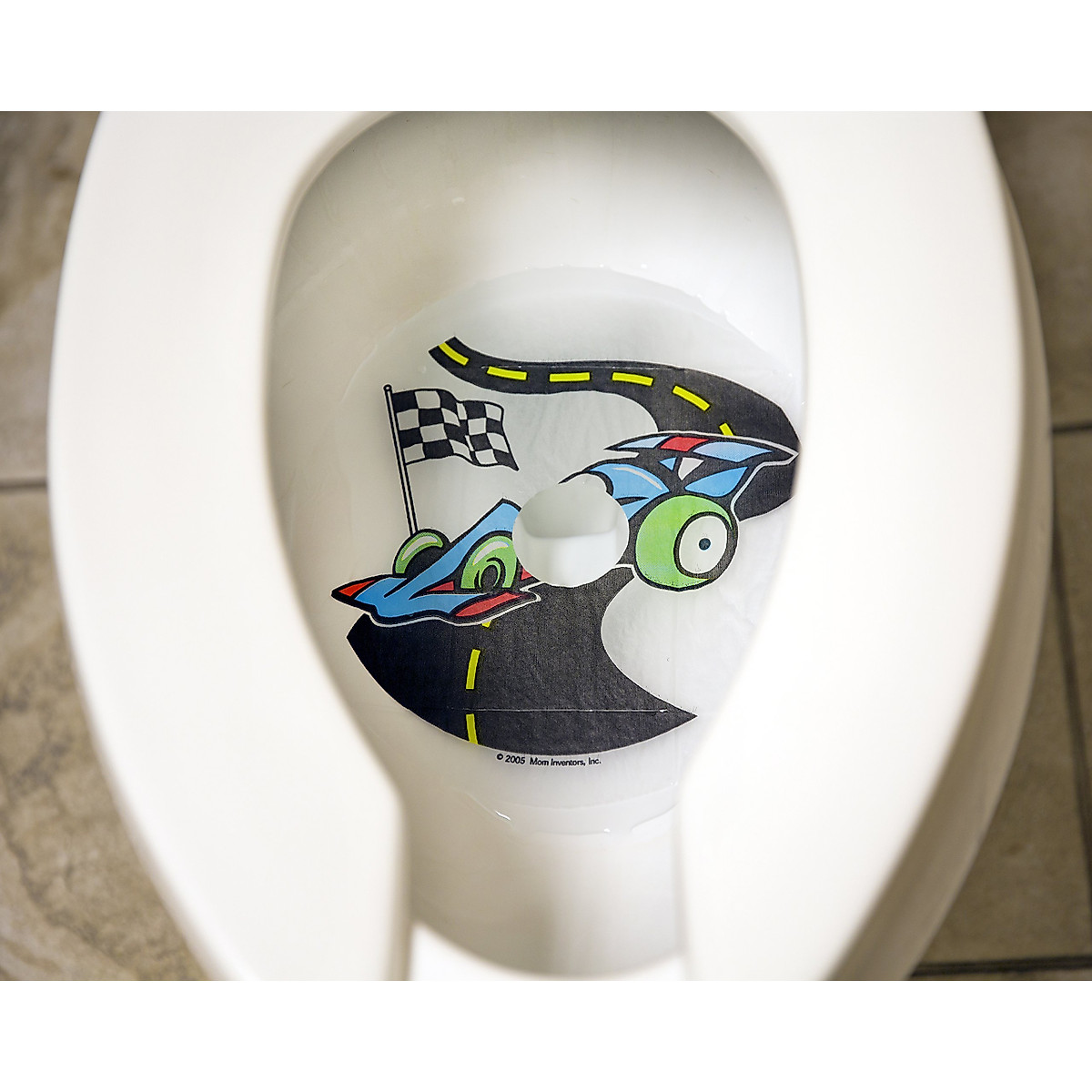 Mom Invented Potty Training Tinkle Targets for Boys - Planes, Trains & Motorcycles