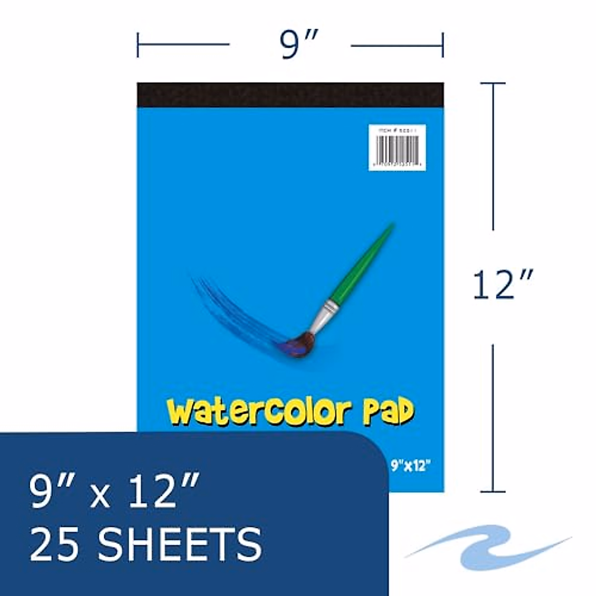Roaring Spring Kid's Art Variety Pack, One Each - Doodle Pad, Drawing Pad, Sketch Book & Watercolor Pad, 4 Art Pads