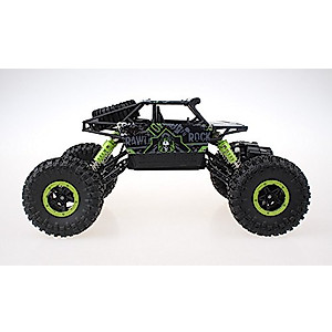 Click N' Play Remote Control Car 4WD Off Road Rock Crawler Vehicle 2.4 GHz, Green