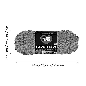 Red Heart Super Saver Yarn, 3 Pack, Hot Red 3 Count