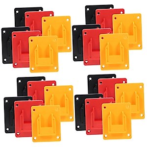 VILLCASE 24 Pcs Battery Suspension Bracket Drill Battery Dock Holders M18 Battery Wall Mount Electric Tool Storage Holder Milwaukeetool Tool Mount Holders Abs Lithium Battery Wall Hanging