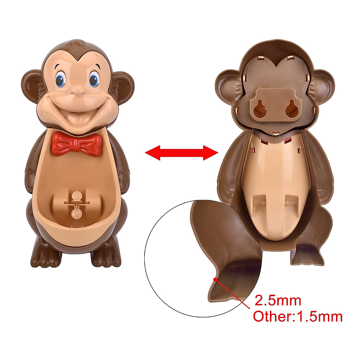 Potty Training Urinals for Boys, Cute Monkey Potty with Funny Aiming Target Windmill for Kids Toddlers Children Boys