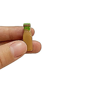 SIX VANKA Miniature Food Drinks Toys 110pcs Mixed Resin Pizza Hamburgers French Fries Wine Decoration Tableware Doll house for Adults Childrens Pretend Play Kitchen Cooking Game Birthday Party Present