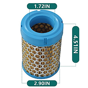 2 Pack Air Filter for Kohler 17 083 03-S, 17 083 21-S, 17 083 32-S, 17 883 01-S1 CH395 CH440 Lawn Mower with Pre-Cleaner 17 083 15-S