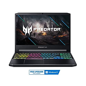 Acer Predator Helios 300 Gaming Laptop, Intel i7-10750H, NVIDIA GeForce RTX 2060 6GB, 15.6" Full HD 144Hz 3ms IPS Display, 16GB Dual-Channel DDR4, 512GB NVMe SSD, Wi-Fi 6, RGB Keyboard, PH315-53-72XD