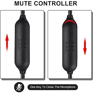 Gneinour QC45 Boom Mic Compatible with Bose QuietComfort 45 Noise Cancelling Headphone, Boom Microphone Cable with Mute Switch for PS4, PS5, PC, Xbox One Controller, 4ft