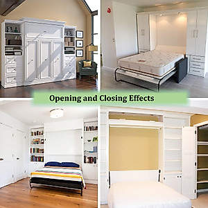 Queen Murphy Bed Kit Vertical Murphy Bed Kit Queen Murphy Bed Hardware DIY Murphy Bed Kit Queen Size Queen Size Deluxe Murphy Bed Kit Murphy Bed Hardware Kit Heavy Duty DIY Murphy Bed Kit