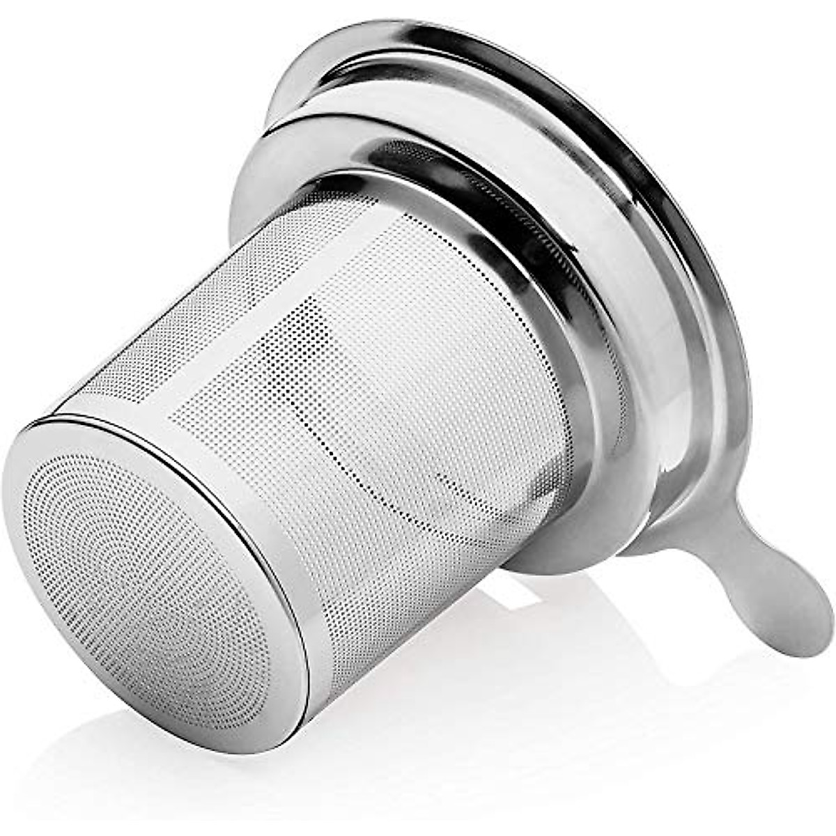 SAKI Large Porcelain Teapot, 48 Ounce Tea Pot with Infuser, Loose Leaf and Blooming Tea Pot - Red