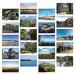 Dear Mapper Uruguay Natural Landscape Postcards Pack 20pc/Set Postcards From Around The World Greeting Cards for Business World Travel Postcard for Mailing Decor Gift
