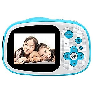 Children Digital Camera, IPS HD Display Screen 2 Inch Children Camera, 2 Inch IPS HD Display Screen for Children Enthusiast Professionals Kid(Blue)