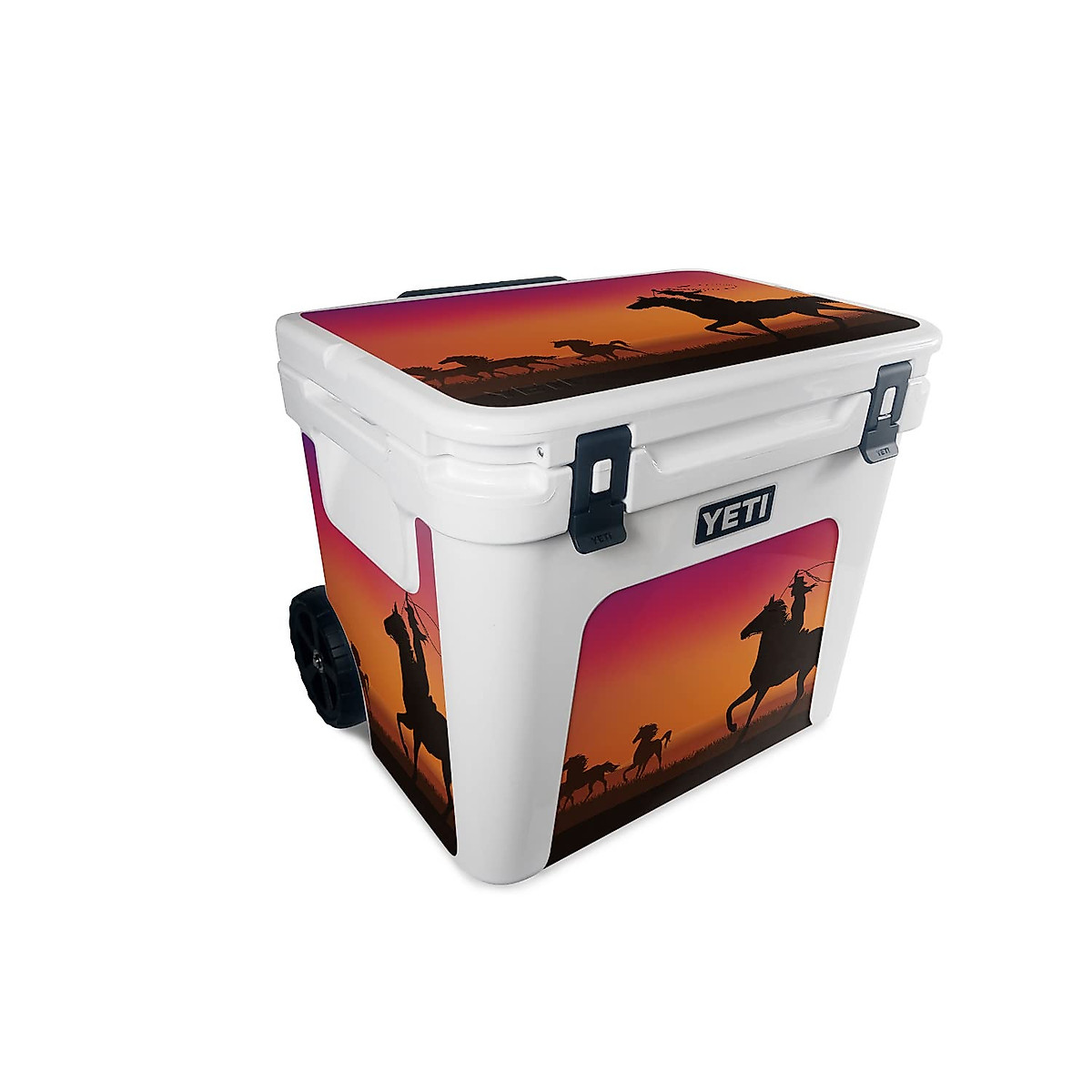 MightySkins Skin Compatible with Yeti Roadie 60 Wheeled Cooler - Cowgirl | Protective, Durable, and Unique Vinyl Decal wrap Cover | Easy to Apply, Remove, and Change Styles | Made in The USA