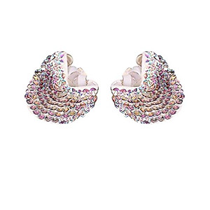 1 Pair Contemporary Pirouette Dance Half Sole Crystal Stretch Lyrical Turning Shoes for Ballet Jazz Girls Women Size L