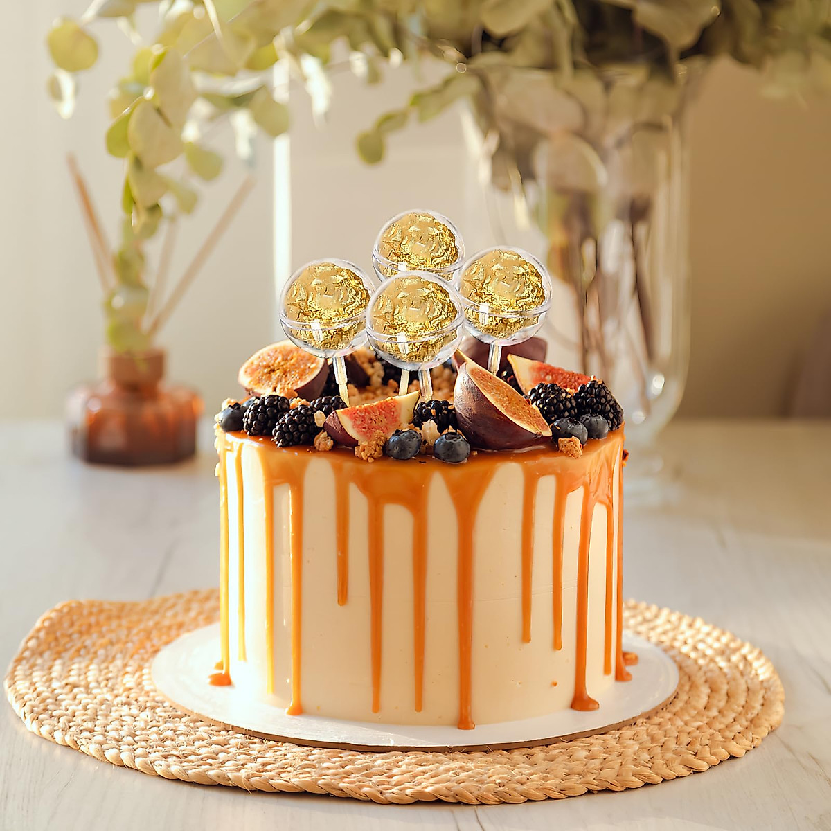 100Pcs Clear Chocolate Holders: Round Chocolate Box Candy Wrappers Holders for Bouquet, Truffle, Wedding & Valentine's Day