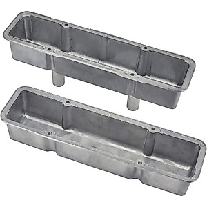 SBC Tall Aluminum Valve Covers & Shielded Breathers, Chrome