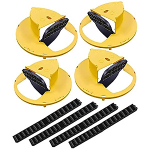 Mouse Trap Bucket Flip Lid (4 Pack) for 5 Gallon Bucket, Humane Mouse Trap Mice Trap Rat Trap, Indoor/Outdoor/Patio/Chicken Coop