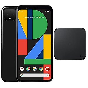 Google Pixel 4 XL (128GB, 6GB) 6.3" 90Hz OLED, IP68 Water Resistant, Snapdragon 855, Fully Unlocked (T-Mobile, Verizon, AT&T, GoogleFi) (w/Fast Wireless Charging Pad, Black)