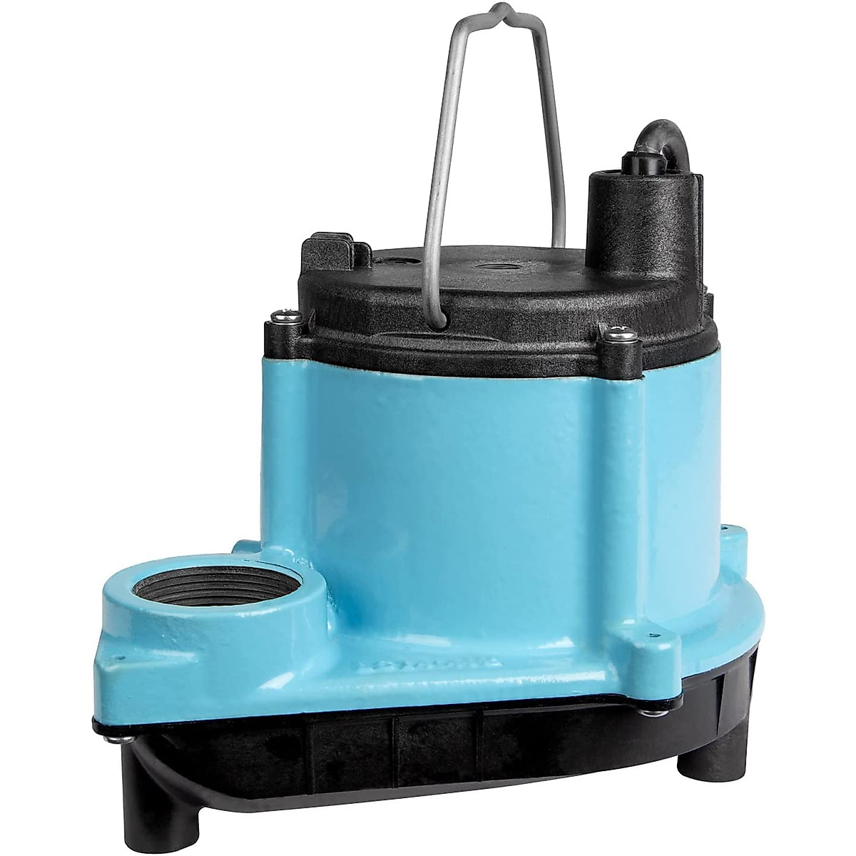 Little Giant 6-CIM-R 115-Volt, 1/3 HP, 2750 GPH Manual Submersible Sump/Utility Pump with 25-Ft. Cord, Blue, 506274