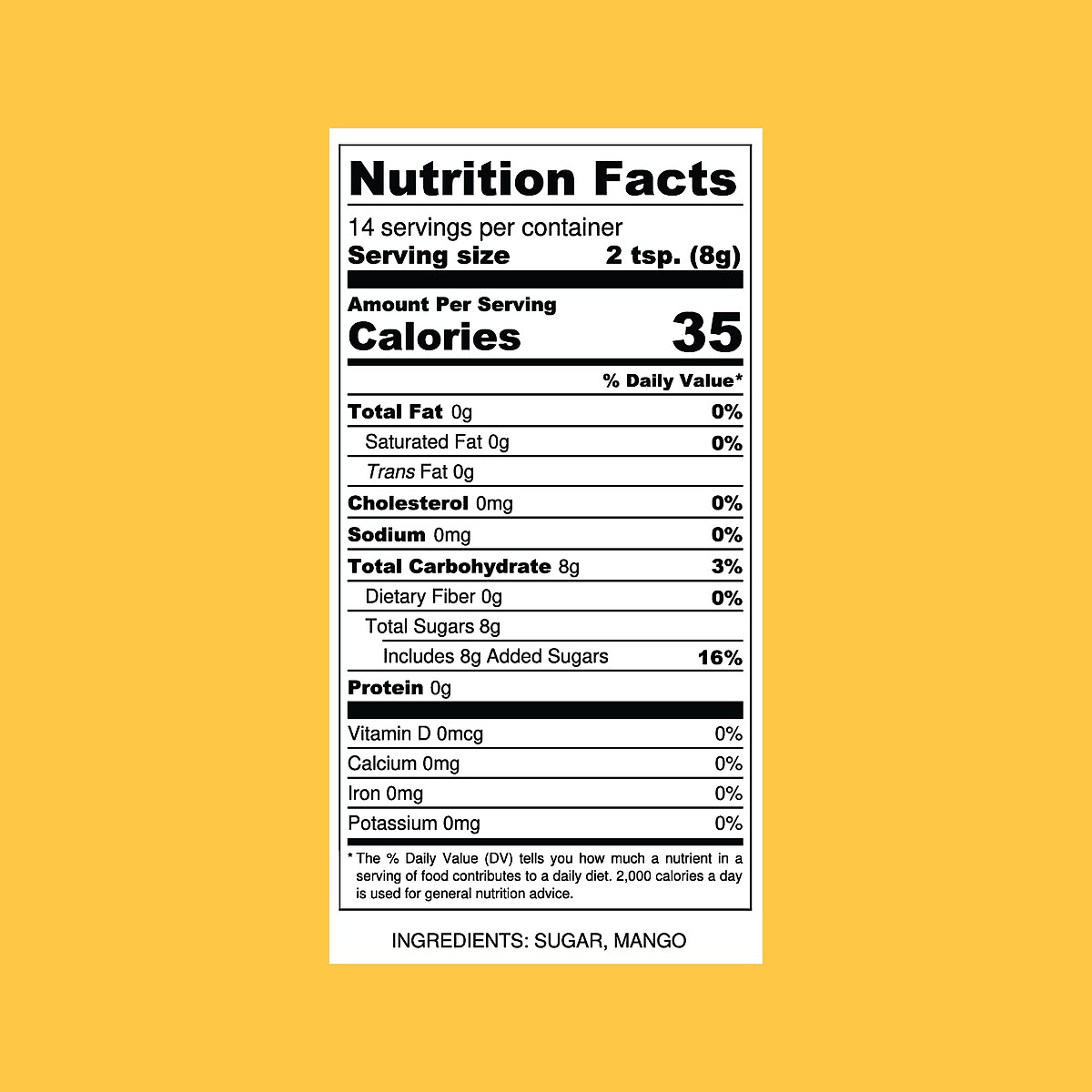 Mango Sugar | cocktail sugar | Gourmet Sugar | Tea Sugar | Natural flavored Sugar | Real Fruit Flavored Sugar | Naturally Tasty