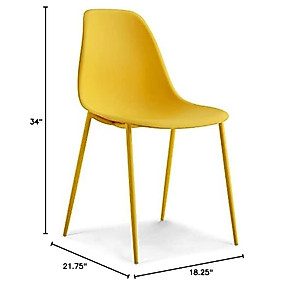 Poly and Bark Isla Chair in Sunburst Yellow (Set of 4)