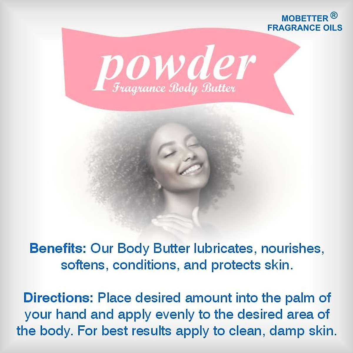 MOBETTER FRAGRANCE OILS Powder Fresh Body Butter 8oz