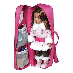 Adora Amazon Exclusive Amazing Girls Doll Accessories - Adjustable Travel Carrier Fits Up to 18” Dolls, Easy to Open and Close Zipper