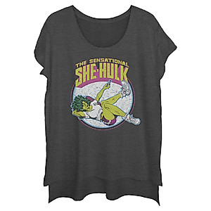 Marvel Classic SHE Hulk Women's Muscle Tank, Charcoal, X-Large