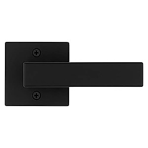 Kwikset Singapore Half-Dummy Door Lever with Microban in Matte Black