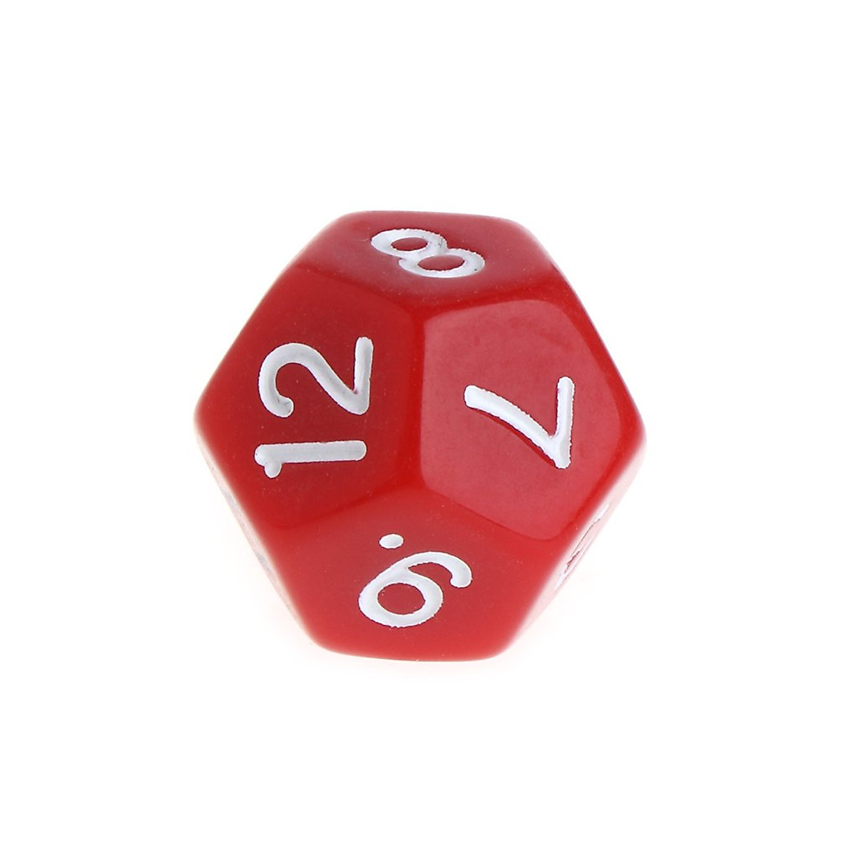 BUZHI 10pcs Portable 12 Sided Acrylic Number Dice Multicolor for Dungeon & Dragon Game Accessories Table Games Toy Supplies