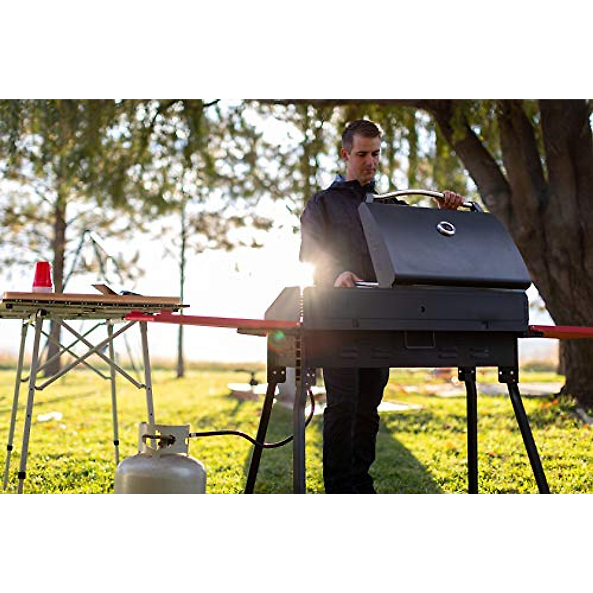 Camp Chef Deluxe Barbecue Grill Box, 2 Burner, Cooking Dimensions: 24 in. x 16 in,