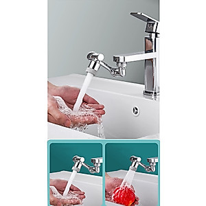 Faucet Extender for Kitchen Sink Universal,Faucet Extender for Bathroom Sink Brass,Splash Filter Faucet Extender,2 Water Outlet Modes,for washbasins