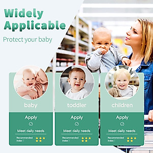 Yoofoss Shopping Cart Cover for Baby, 2-in-1 High Chair Cover with Safety Harness, Multifunctional Cart Covers for Toddler, Universal Fit, Soft Padded Grocery Cart Cover for Baby Boy Girl - Green