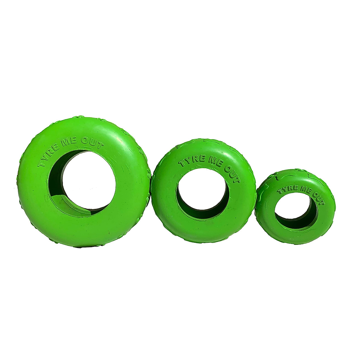 Grewal Equestrian Dog Toy for Chewers Made from 100% Organic Natural Rubber (Large - 5 5/16", Red)