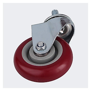 Moving Caster Wheels Heavy Duty Swivel Wheels For Furniture Trolley Wheels M12 Bolt Rubber Swivel Casters (4 Pieces)Furniture Casters Load 300kg,Heavy Duty Casters With Brakes,3/4/5in ( Color : Withou