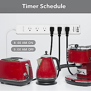 BN LINK Smart Plug Power Strip，Surge Protector with 6 Individually Controlled Smart Outlets, 4 USBs (incl. 20W USB-C), Compatible with Alexa and Google Home