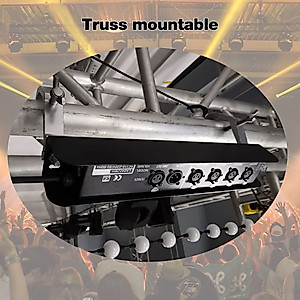 Pknight 4 Way Isolated DMX Splitter Bar,Truss Mountable