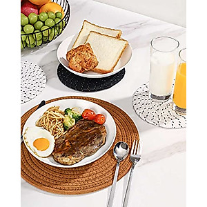 Trivet Hot Pot Holders Pads: Humbson 5 Pcs Trivets for Hot Dishes - Hot Pot Holder - Cotton Woven Hot Mat - Pot Coasters for Kitchen - 1 Pcs 11.8 inches - 4 Pcs 7 inches