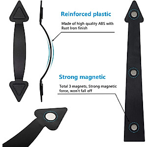 Garage Door Accents Magnetic Handle Hinges Kit Faux Garage Hardware Kit Creative Magnets Garage Door Hardware Decoration
