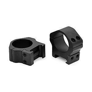 WARNE Scope Mounts Maxima Horizontal, 1 Inch, PA, Optic Rings, Low, Matte Black