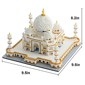 Tregoer Micro Mini Blocks Taj Mahal Building and Architecture Model Set,Mini Building Blocks Sets,Building and Architecture Toys Gifts for Kid and Adult（4000Pieces）