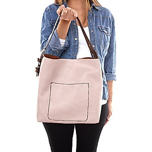 Joy Susan Womens Faux Leather: Hobo 2-in-1 Handbag