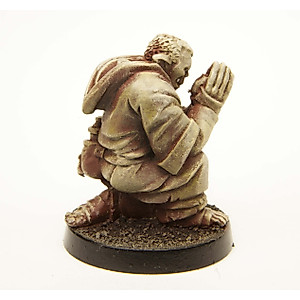 Stonehaven Miniatures Half-Orc Cleric Figure (for 28mm Scale Table Top War Games) - Made in USA