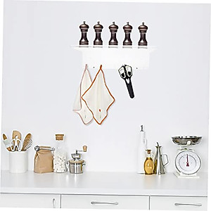 CORHAD 2pcs Wall Shelf Small Floating Shelves Bathroom Floating Holder Hanging Shelves for Wall Hanging Decor Black Floating Shelves Wall Display Shelf Basket Shelves Acrylic Transparent