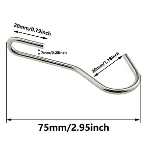 ZZHXSM 10PCS Heavy Duty Hook Silver 90 Degree Twisted Angle Pot Holder Stainless Steel Hook Suitable for Hanging Kitchen Utensils Towel Gardening Tool and Clothing