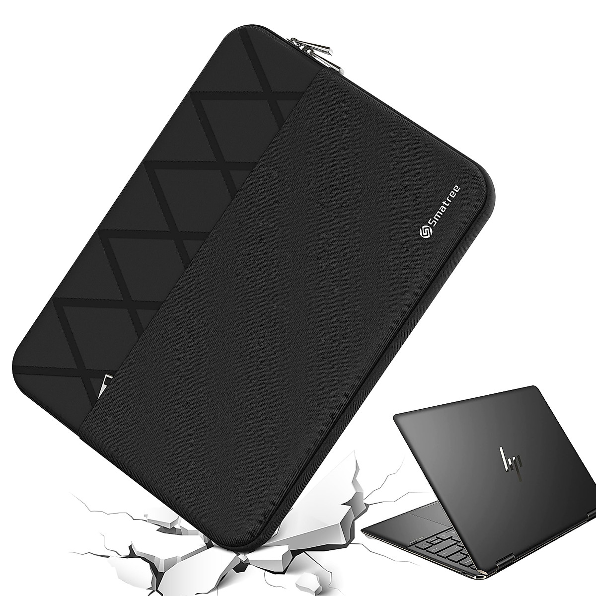 Smatree 14 inch Laptop Sleeve for HP Spectre x360 2-in-1 Laptop 14/14t, HP EliteBook 1040 G11, HP Chromebook x360 14c/14ct, for HP Pro x360 435 G10, 14 inch HP Laptop Bag with Accessory Pocket (E413)