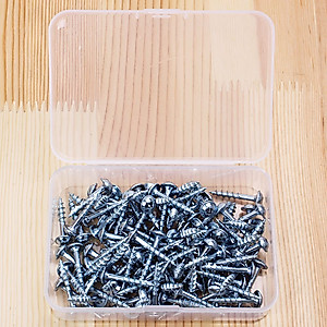 100 Pack Pocket Hole Screws 1 inch Coarse Thread Self Tapping Screw #2 Square Drive Screw for Pocket Hole Jig with Storage case